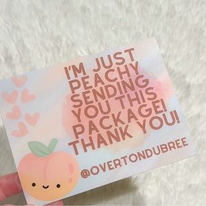 Overton DuBree | Design | Just Peached Peachy Personalized To You Thank ...